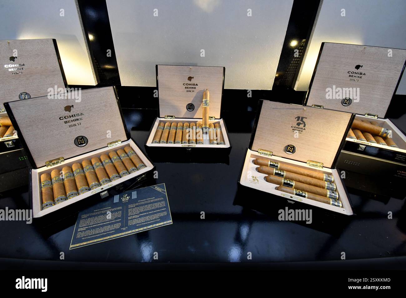 Havana, Cuba. 24th Feb, 2025. This photo shows Cohiba cigars on display ...