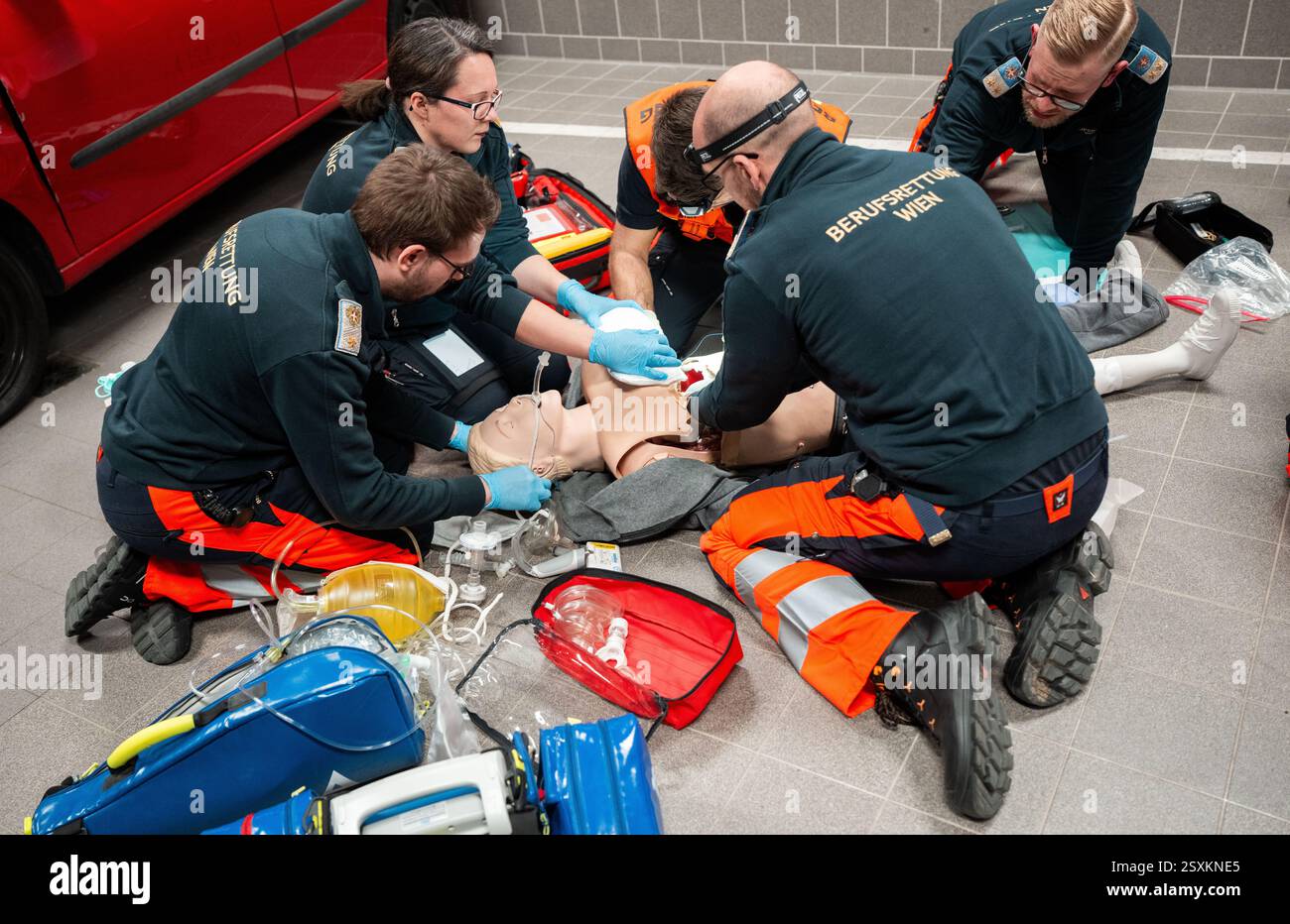 As part of an exercise on Monday, February 17, 2025, in Vienna, Austria ...