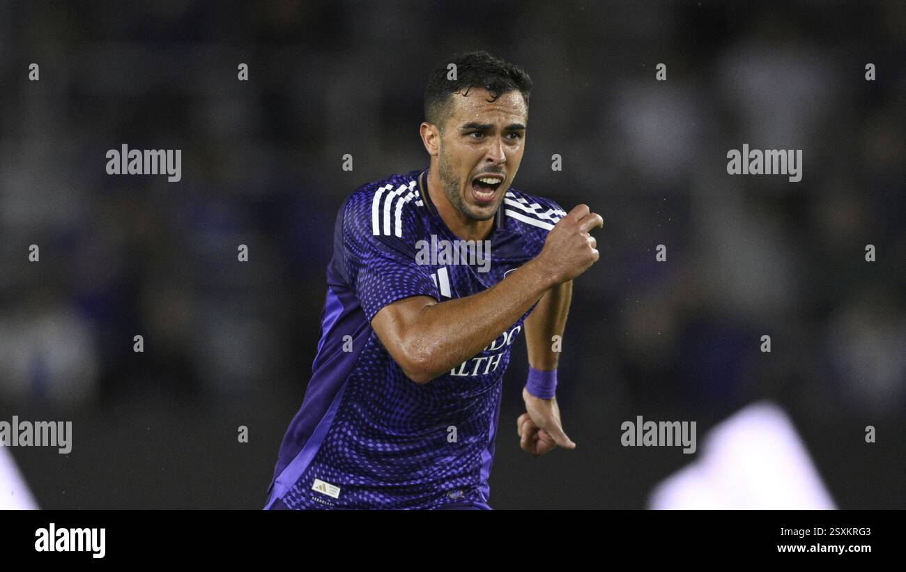 Orlando City midfielder Martin Ojeda (10) during an MLS soccer match ...