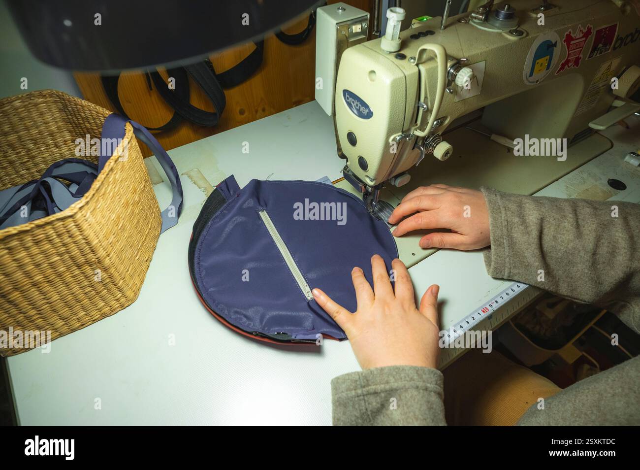 Deva, Romania - February 19, 2025: handmade tailoring workshop with ...