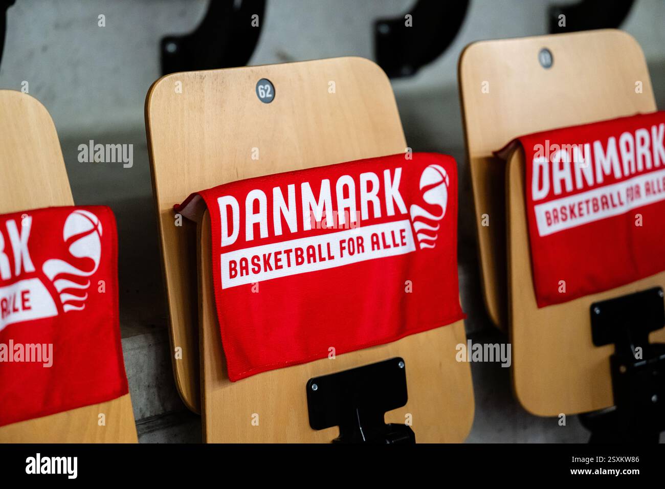 Farum, Denmark. 24th, February 2025. The Farum Arena is ready for the ...