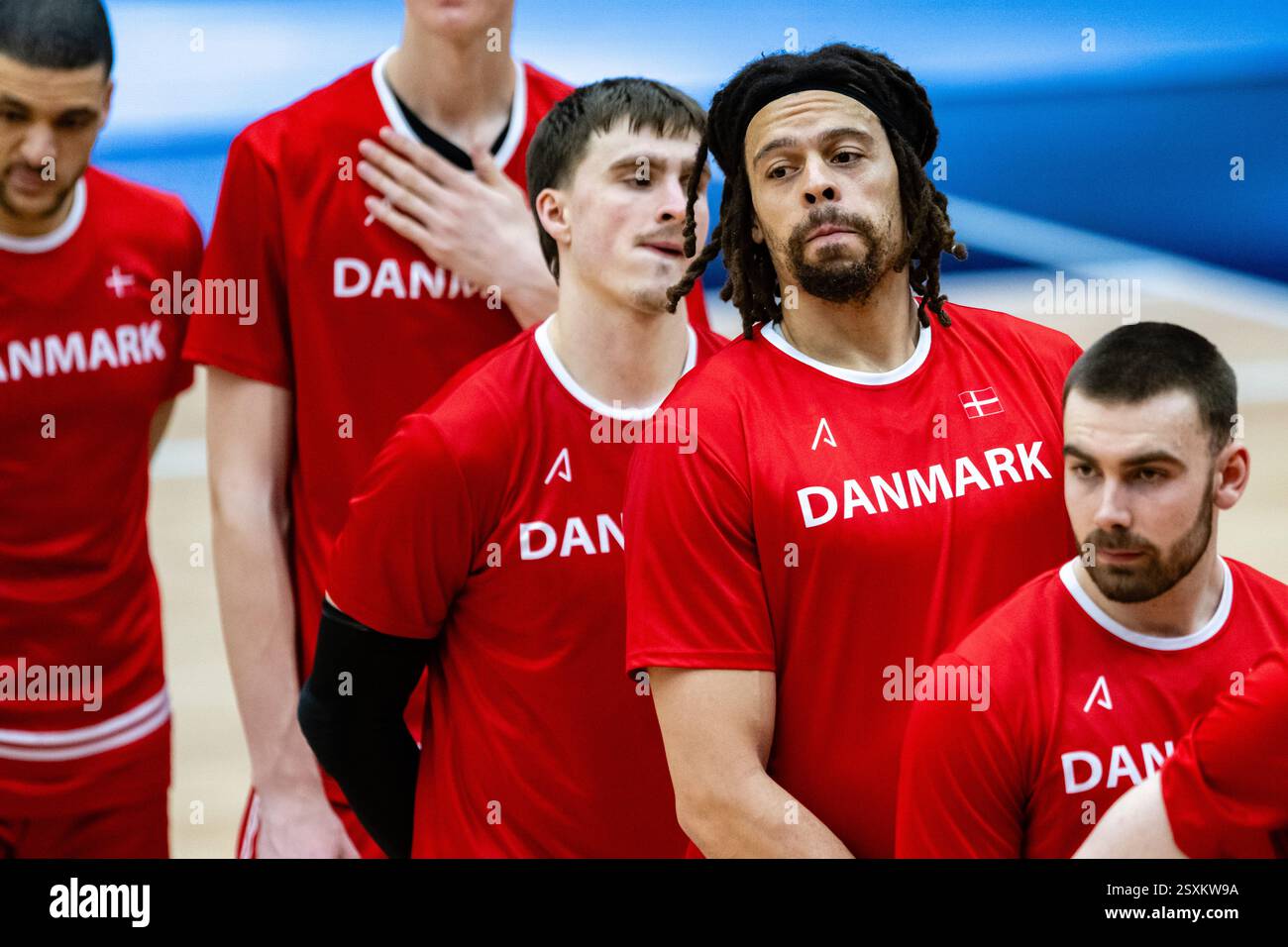Farum, Denmark. 24th, February 2025. Jonas Zahore of Denmark seen ...