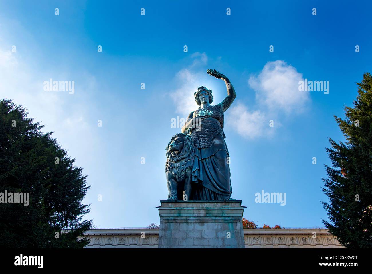 Bavaria Statue in Munich - Germany Stock Photo - Alamy