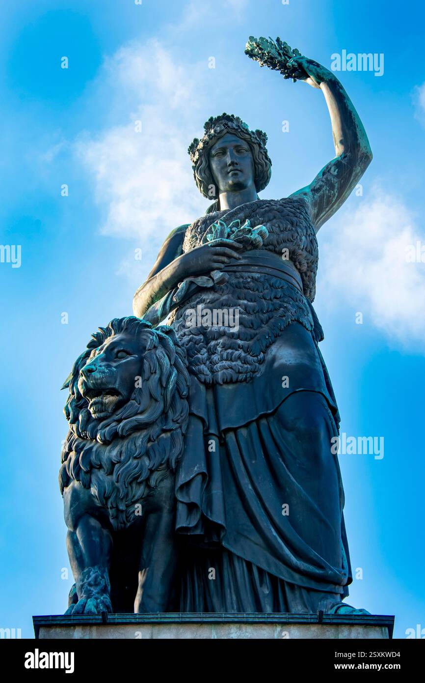 Bavaria Statue in Munich - Germany Stock Photo - Alamy