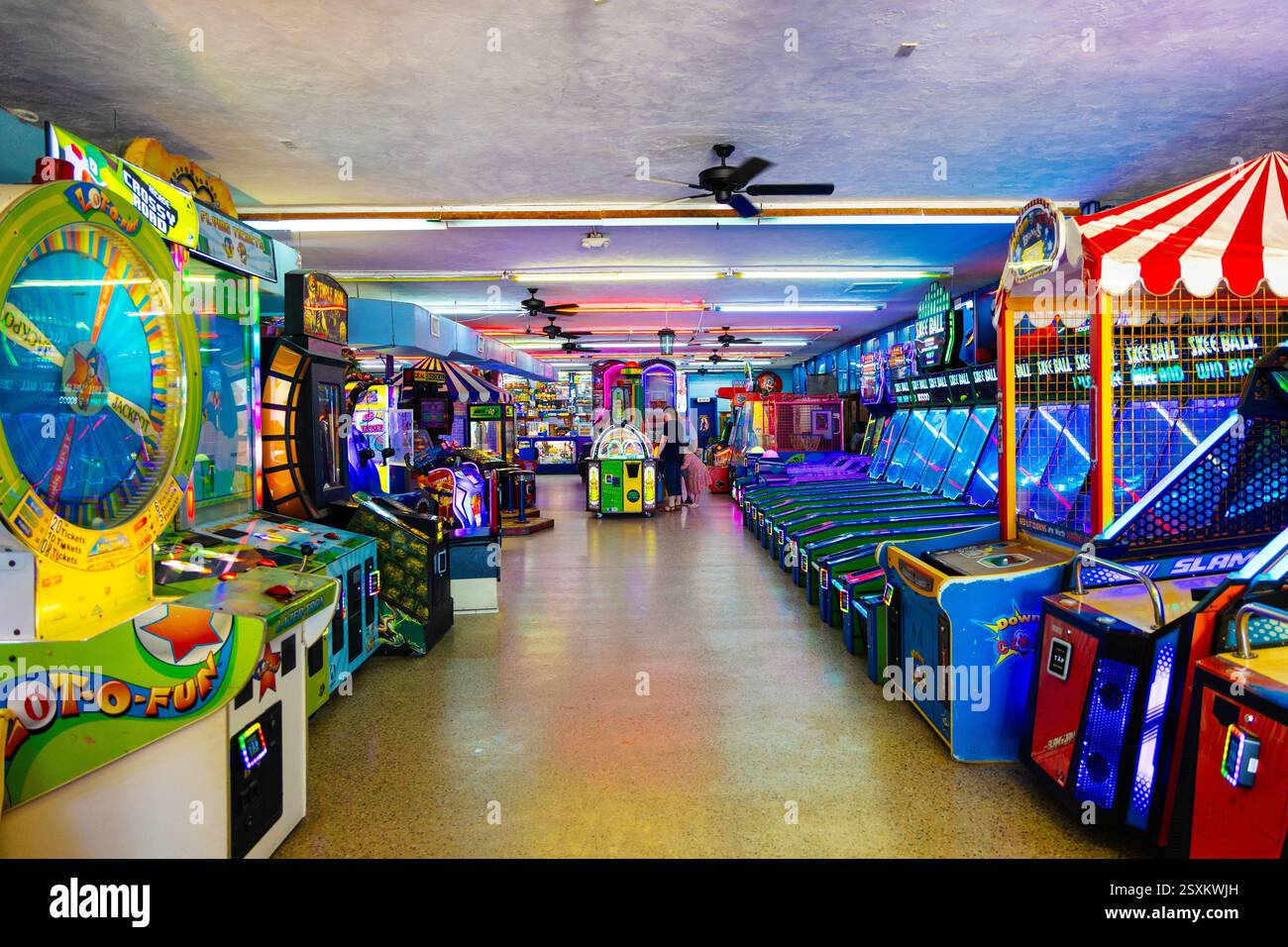 Interior of Mardi Gras Fun Center, Daytona Beach, Florida, USA Stock ...