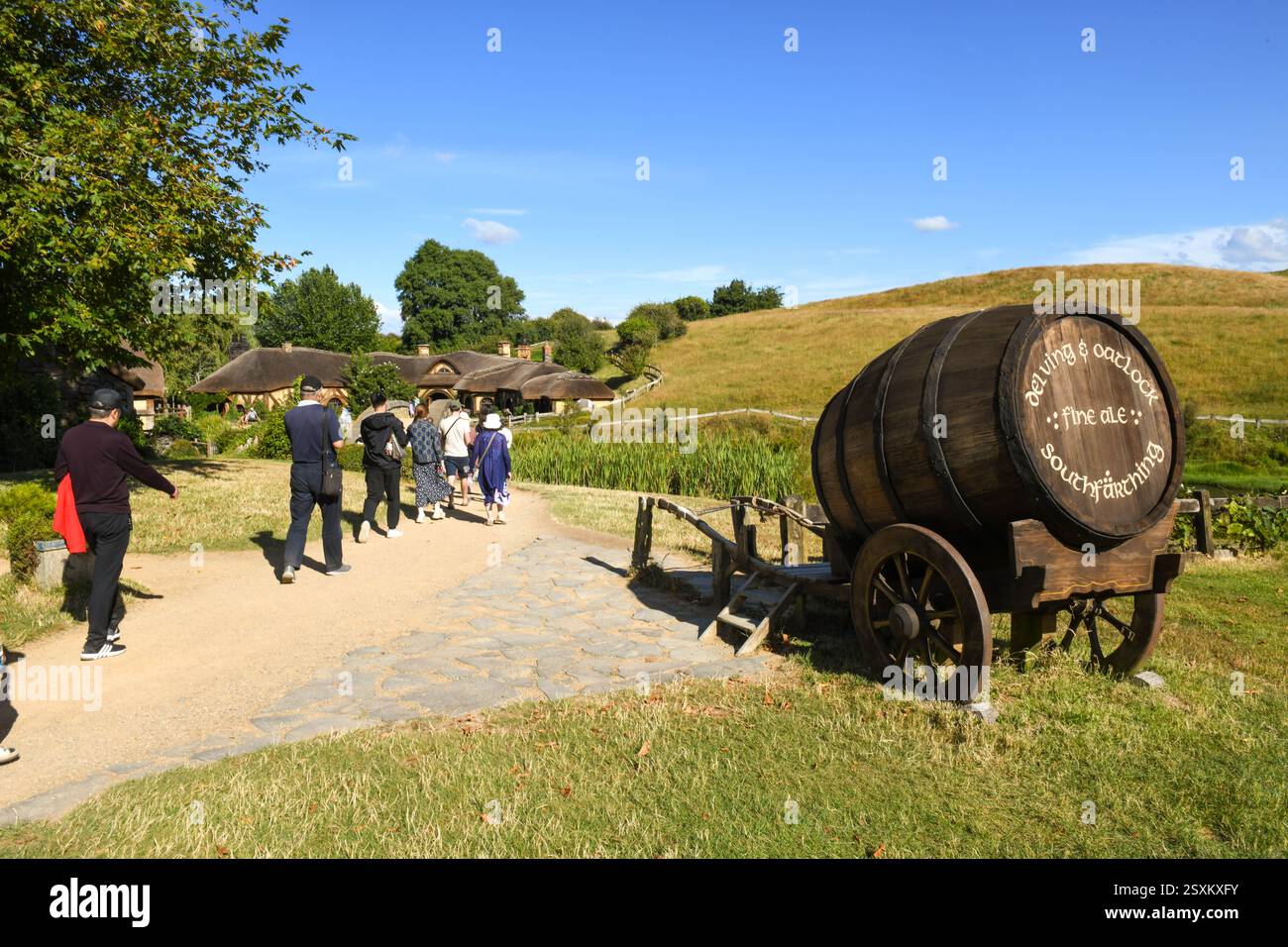 Matamata, New Zealand - 19 January 2025: view at the Green Dragon Inn ...