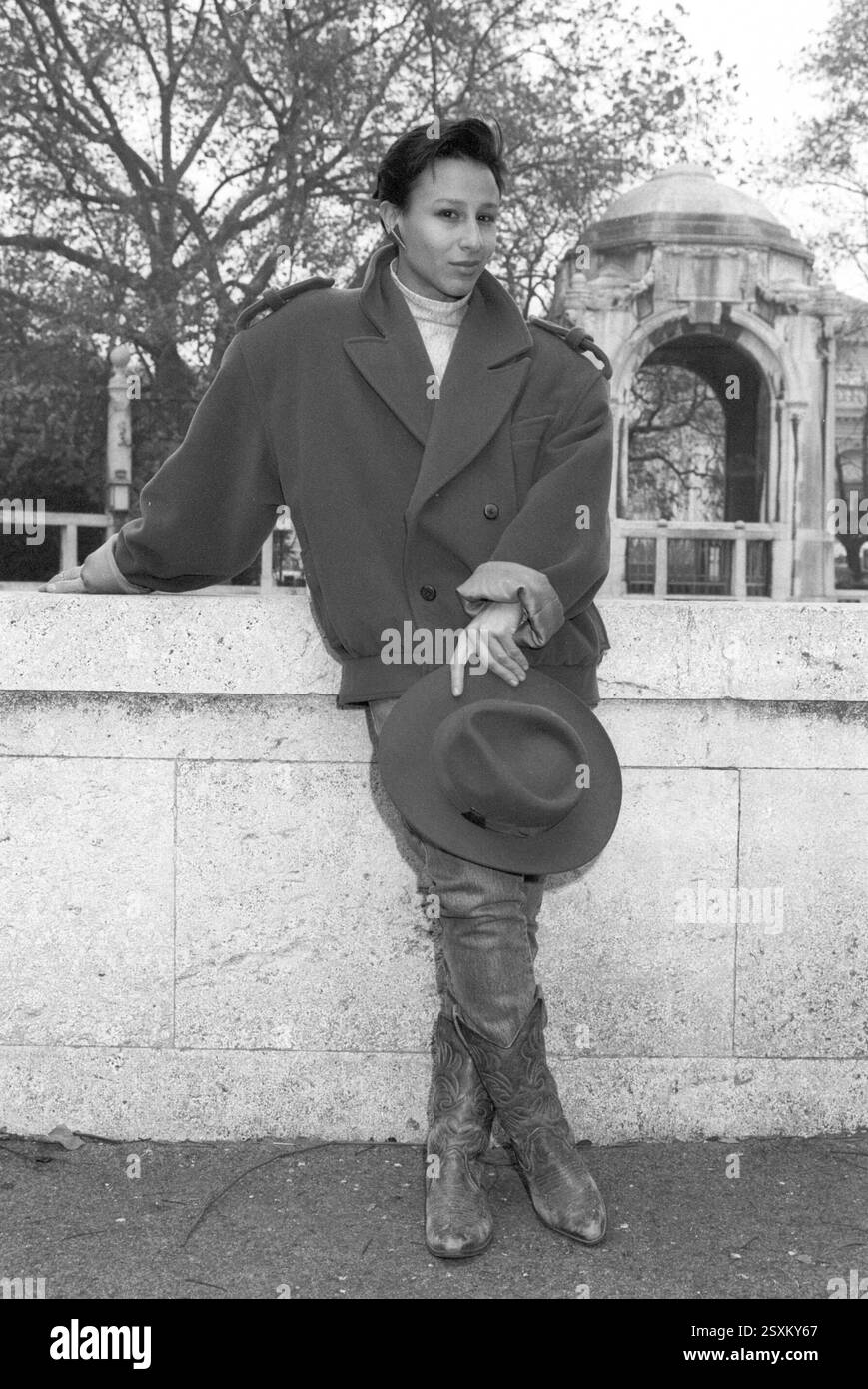 Etta Scollo Sängerin 11/89 ue Etta Scollo am Rande von Dall-As im ...