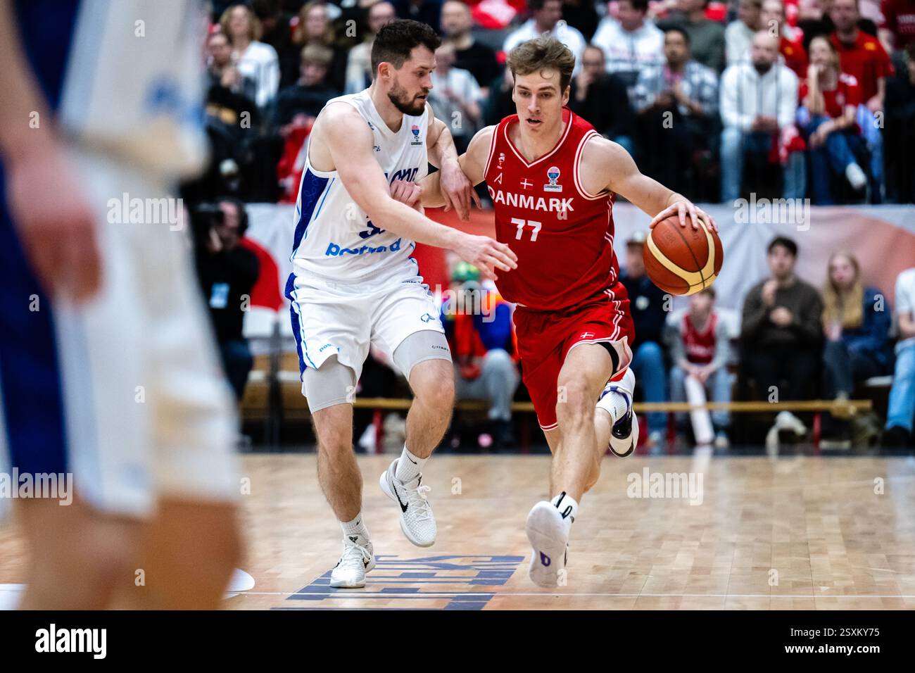 Farum, Denmark. 24th Feb, 2025. Tobias Jensen (77) of Denmark seen ...
