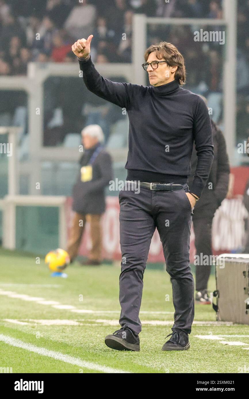Torino’s Torino FC's head coach Paolo Vanoli in action during the Serie A Enilive 2024/2025 ...