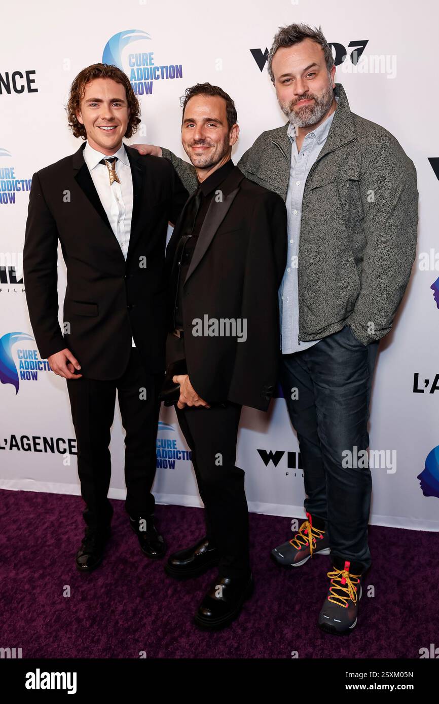 Luke K, Ryland Shelton and guest attend the arrivals of Cure Addiction ...