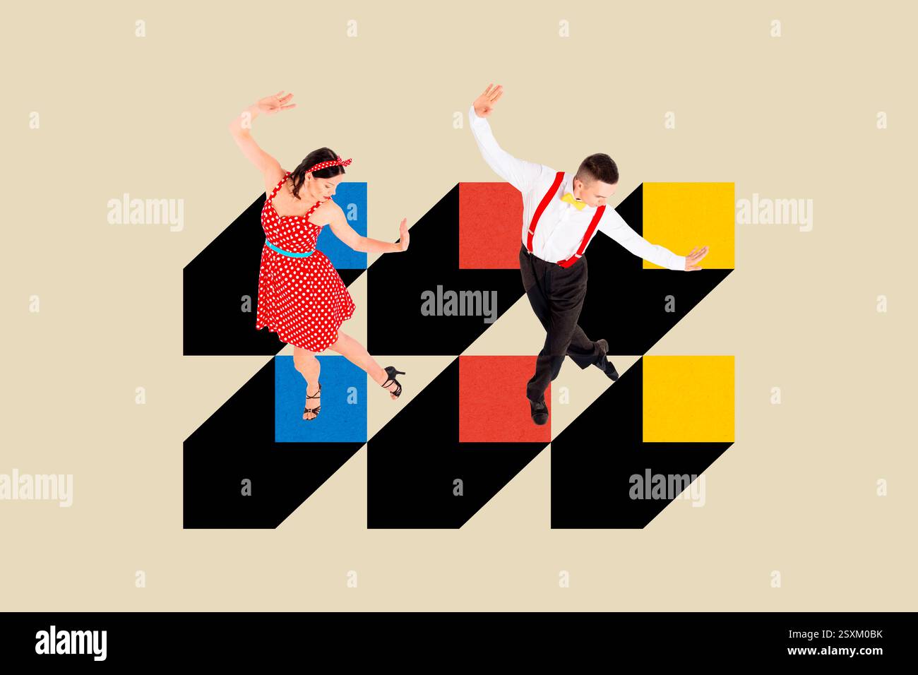 3D collage trend artwork composite poster of culture modern performer ...