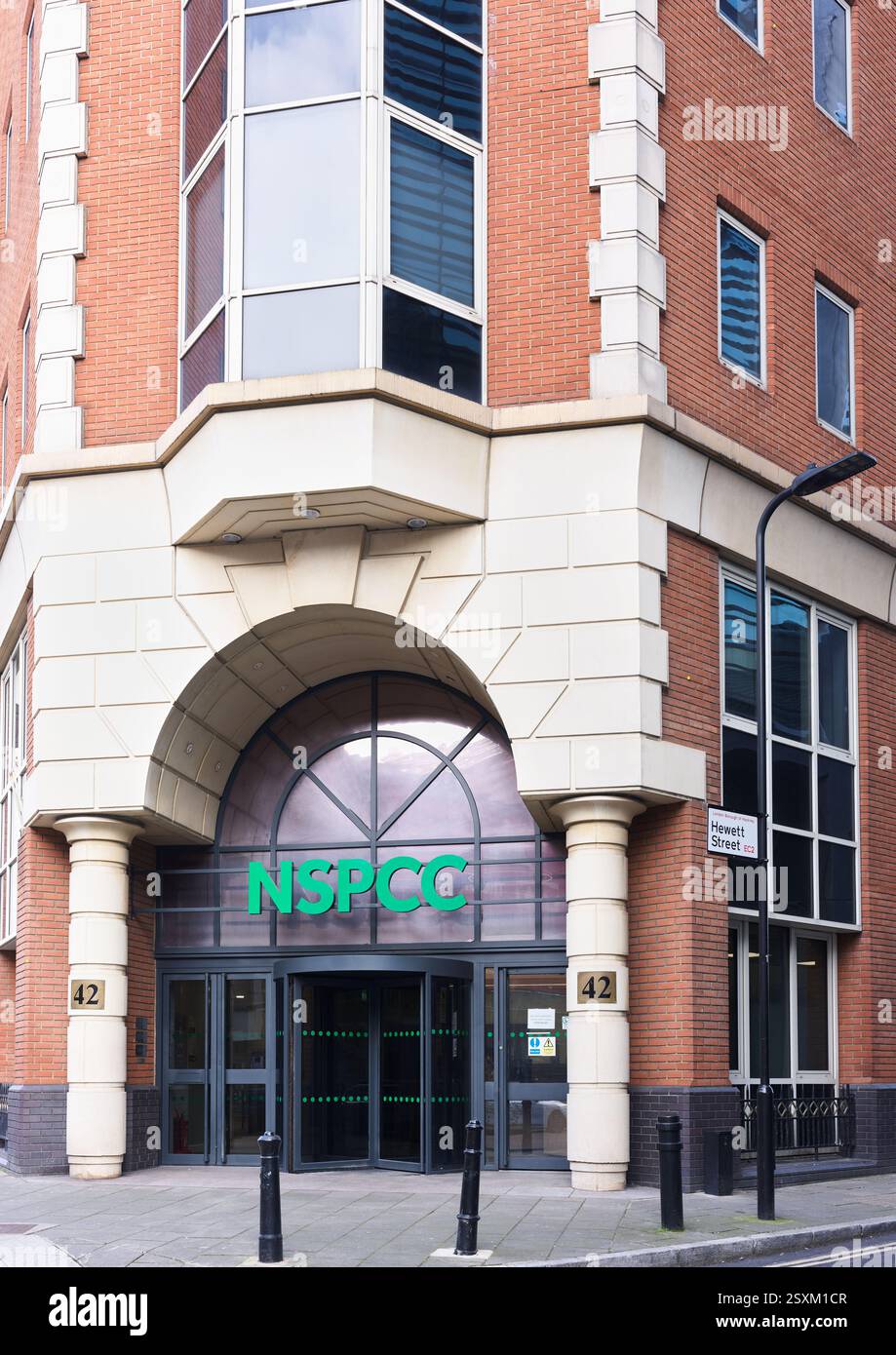NSPCC headquarters, Shoreditch, Hackney area of London, England Stock ...