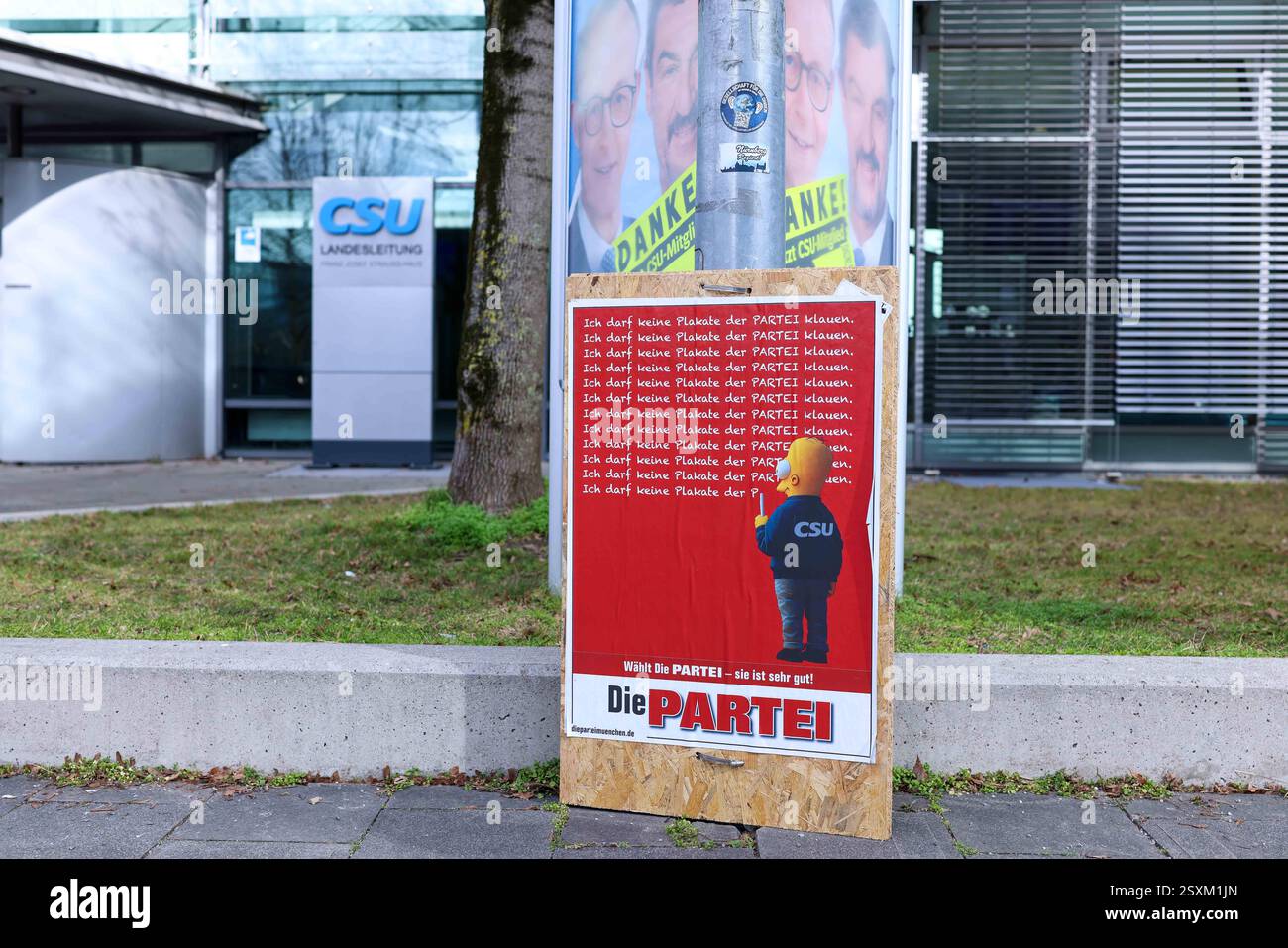 Pressekonferenz nach Sitzung des CSU-Vorstands am 24.02.2025 in der CSU ...