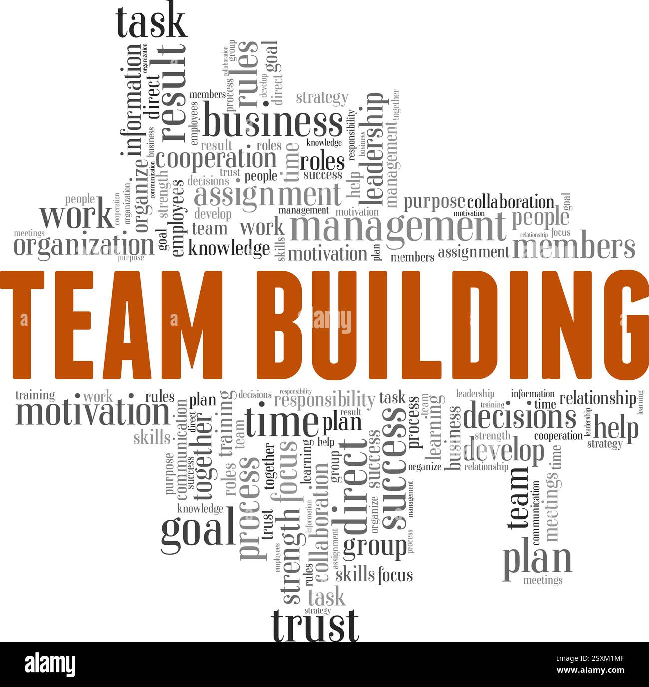 Team Building vector illustration word cloud isolated on a white background Stock Vector Image ...
