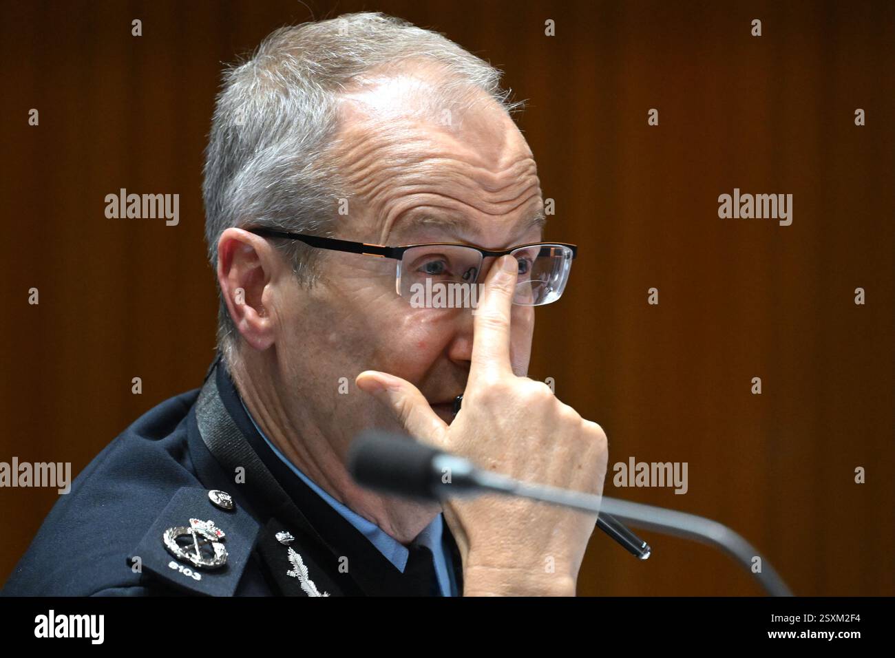 Canberra, Australia. 25th Feb, 2025. Deputy Commissioner of the ...