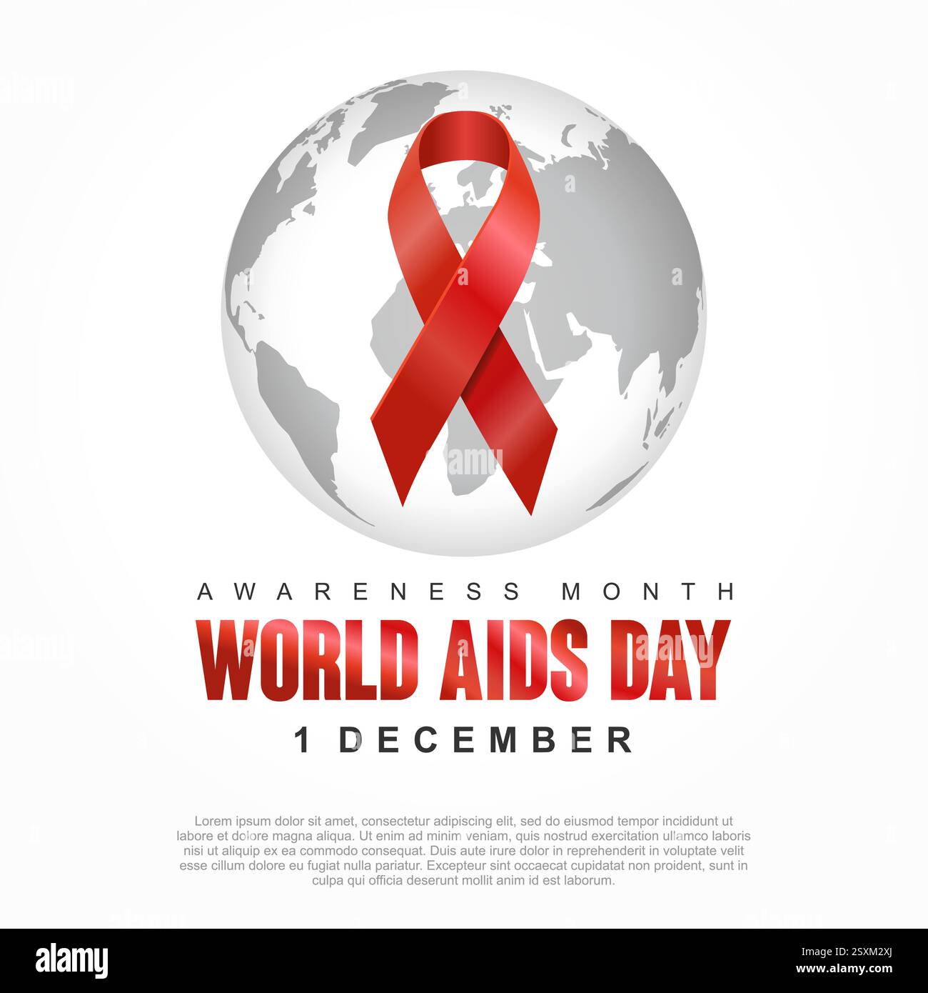 World AIDS Day December 01 Background Vector Illustration Stock Vector ...
