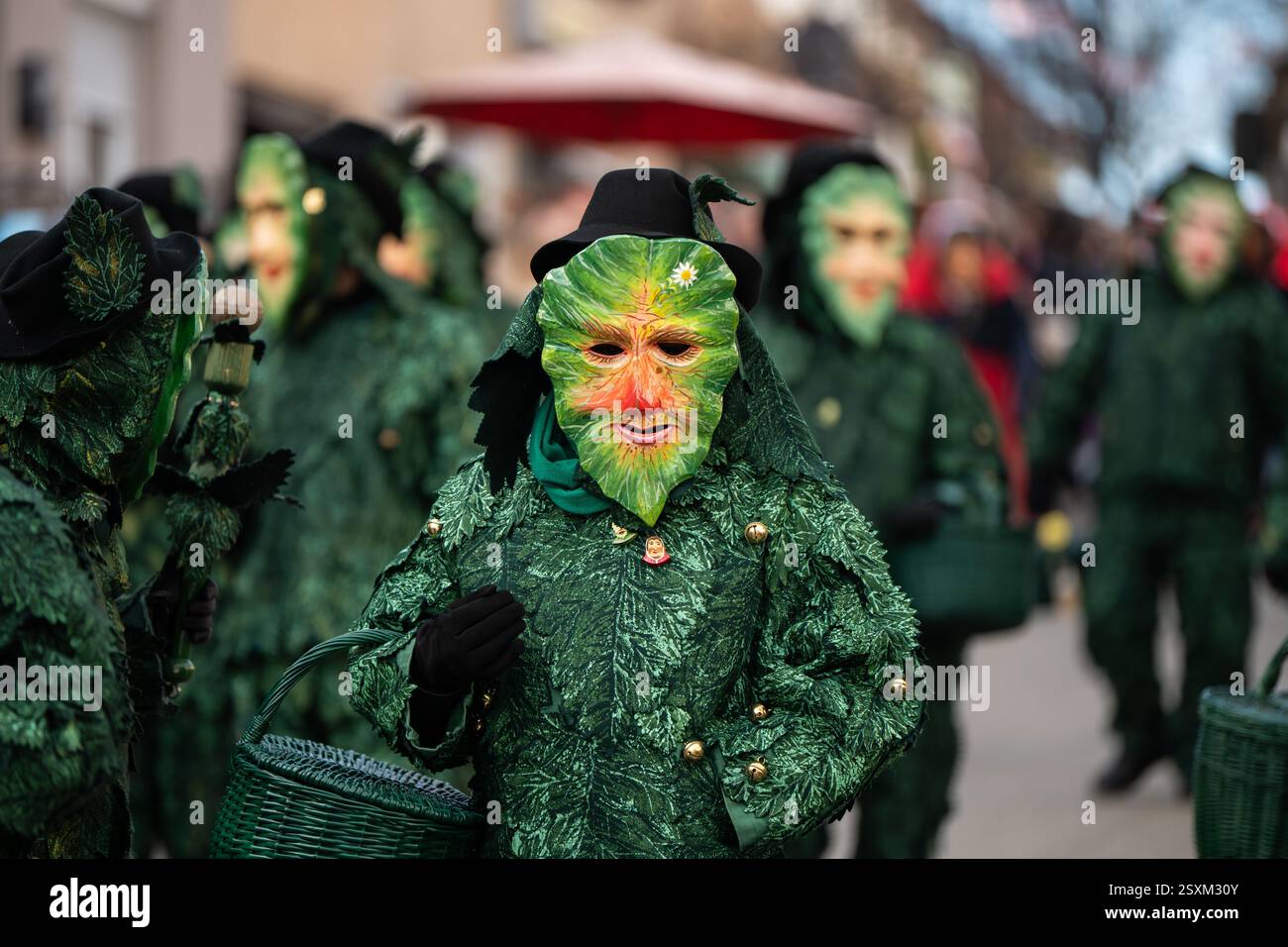 SYMBOL - 23 February 2025, Baden-Württemberg, Vöhringen: Nettlemen from ...