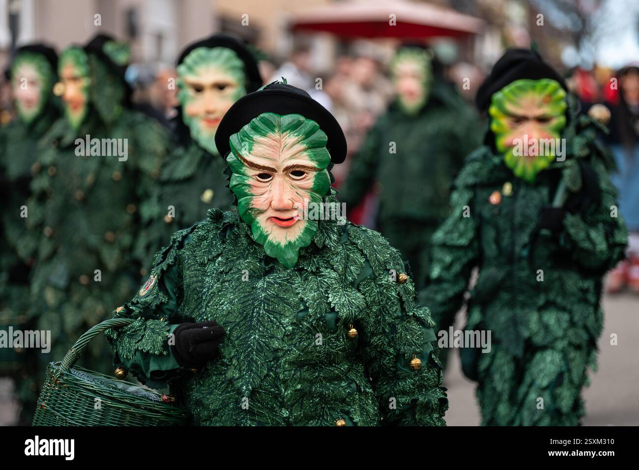 SYMBOL - 23 February 2025, Baden-Württemberg, Vöhringen: Nettlemen from ...
