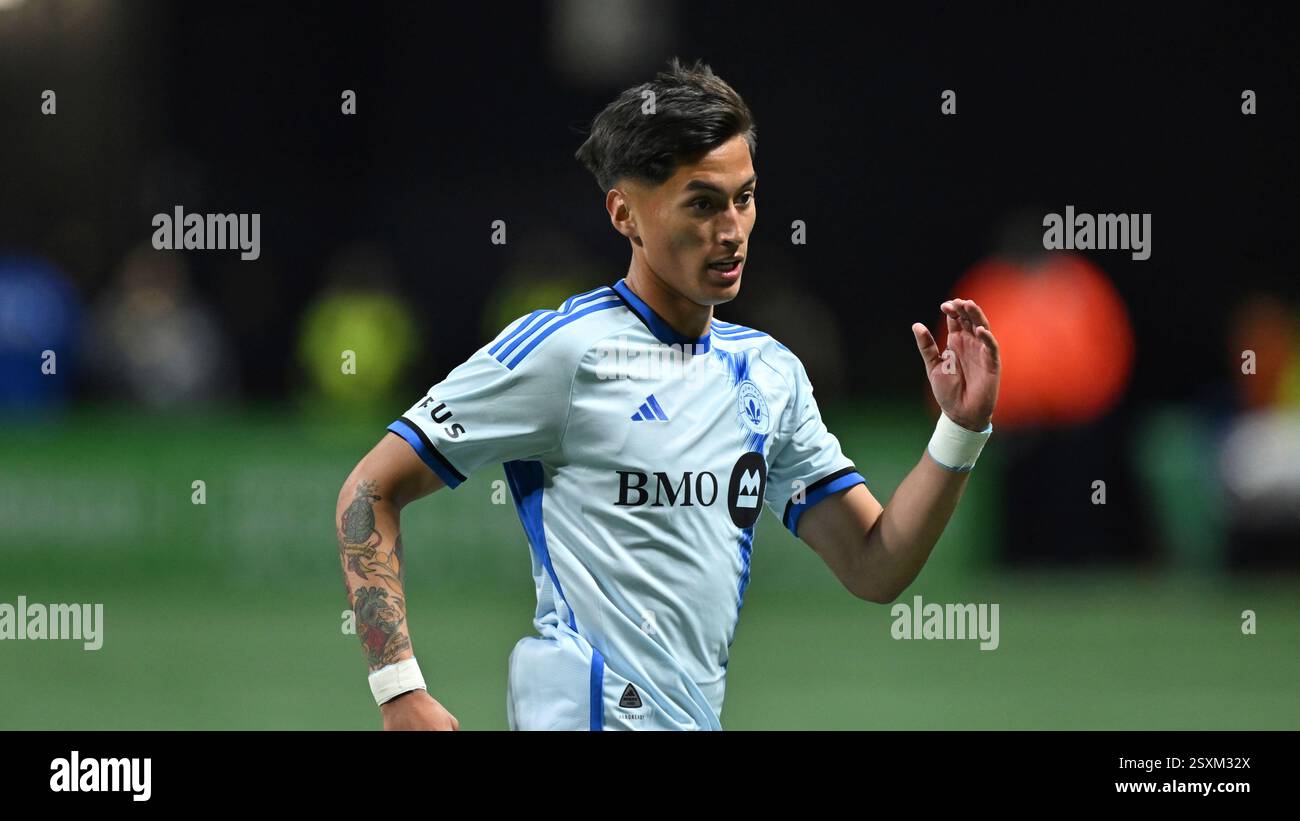 CF Montréal defender Fernando Álvarez (4) works during the second half ...