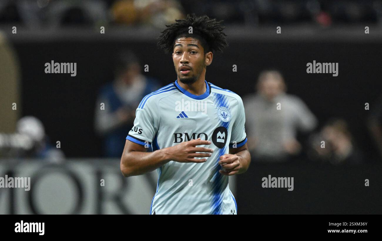 CF Montréal midfielder Nathan-Dylan Saliba (19) works during the first ...