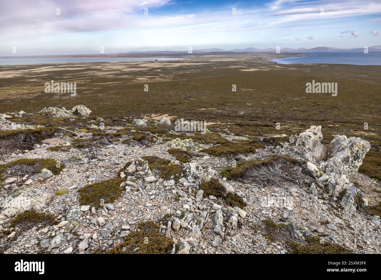View from HMS Coventry Memorial, 25th May 1982, Falklands War ...