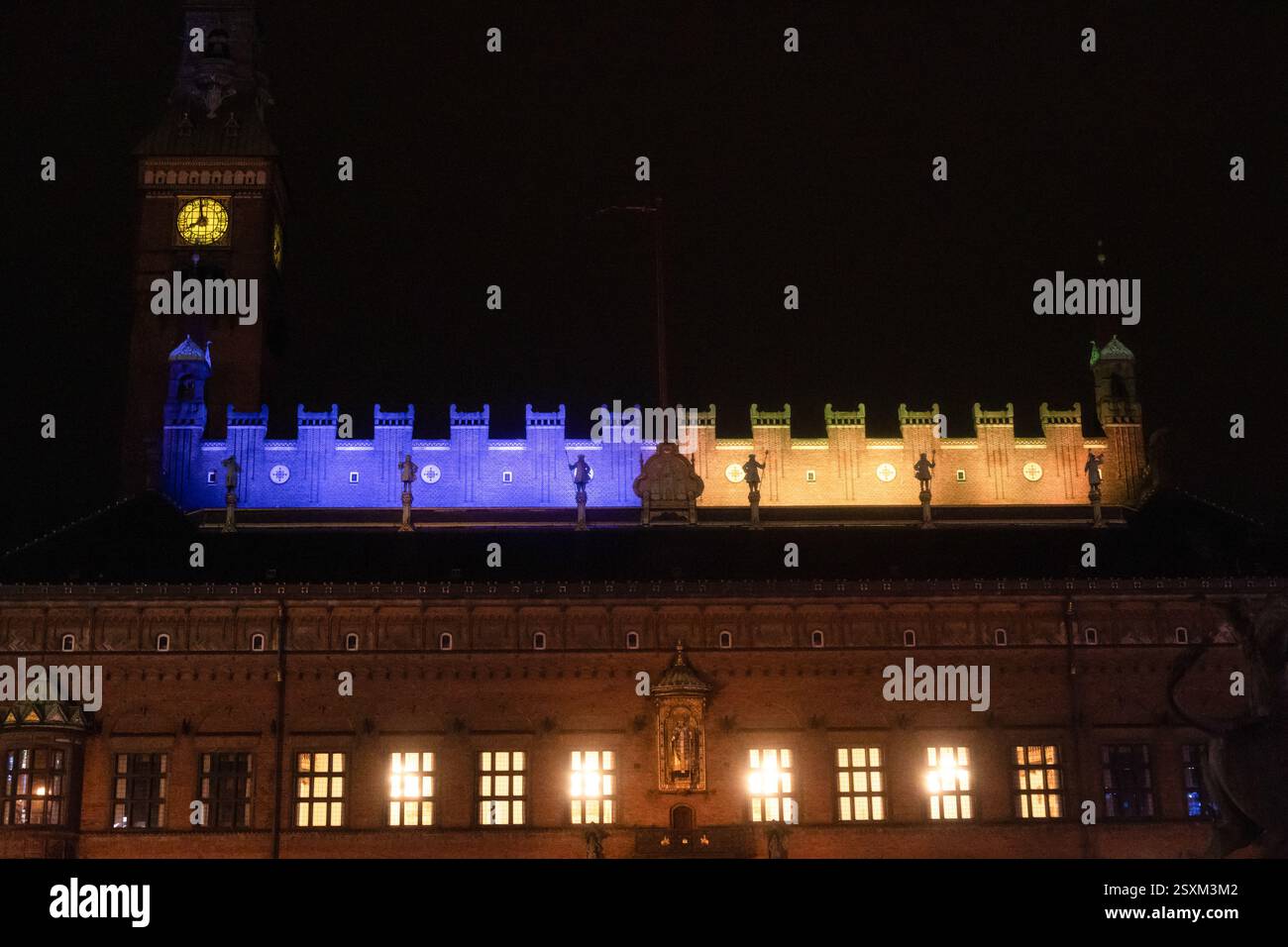 Copenhagen, Denmark. 24th Feb, 2025. Copenhagen City Hall is ...