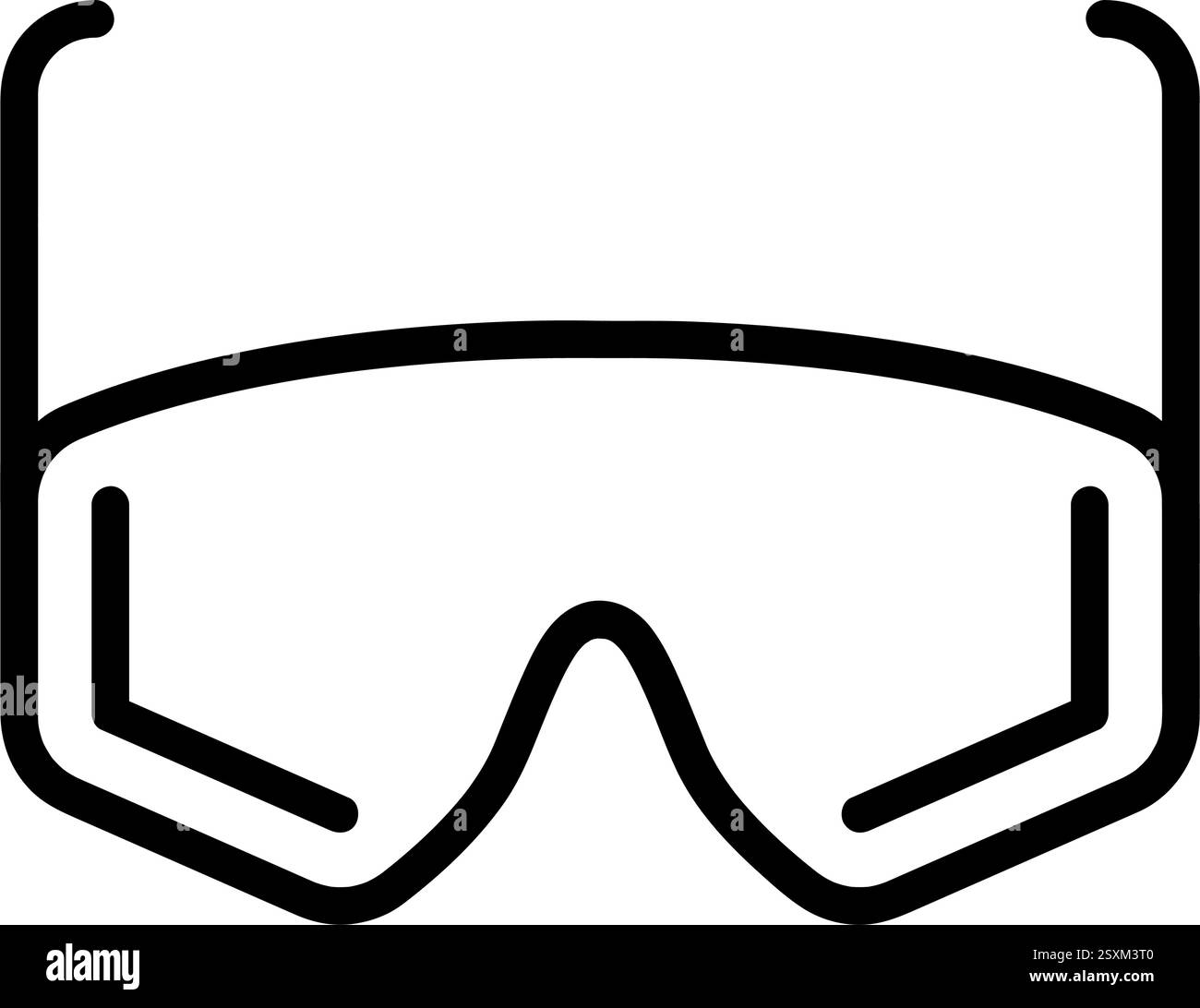 Goggles vector icon modern Black and White Stock Photos & Images - Alamy