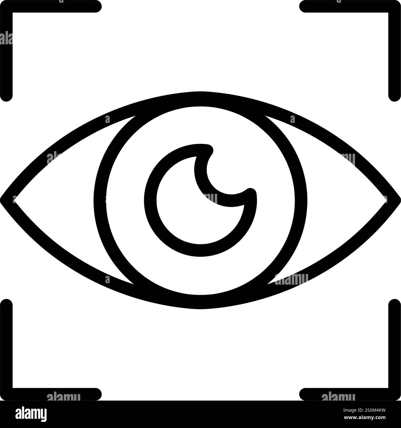 Eye doctor eye scan icon Stock Vector Image & Art - Alamy
