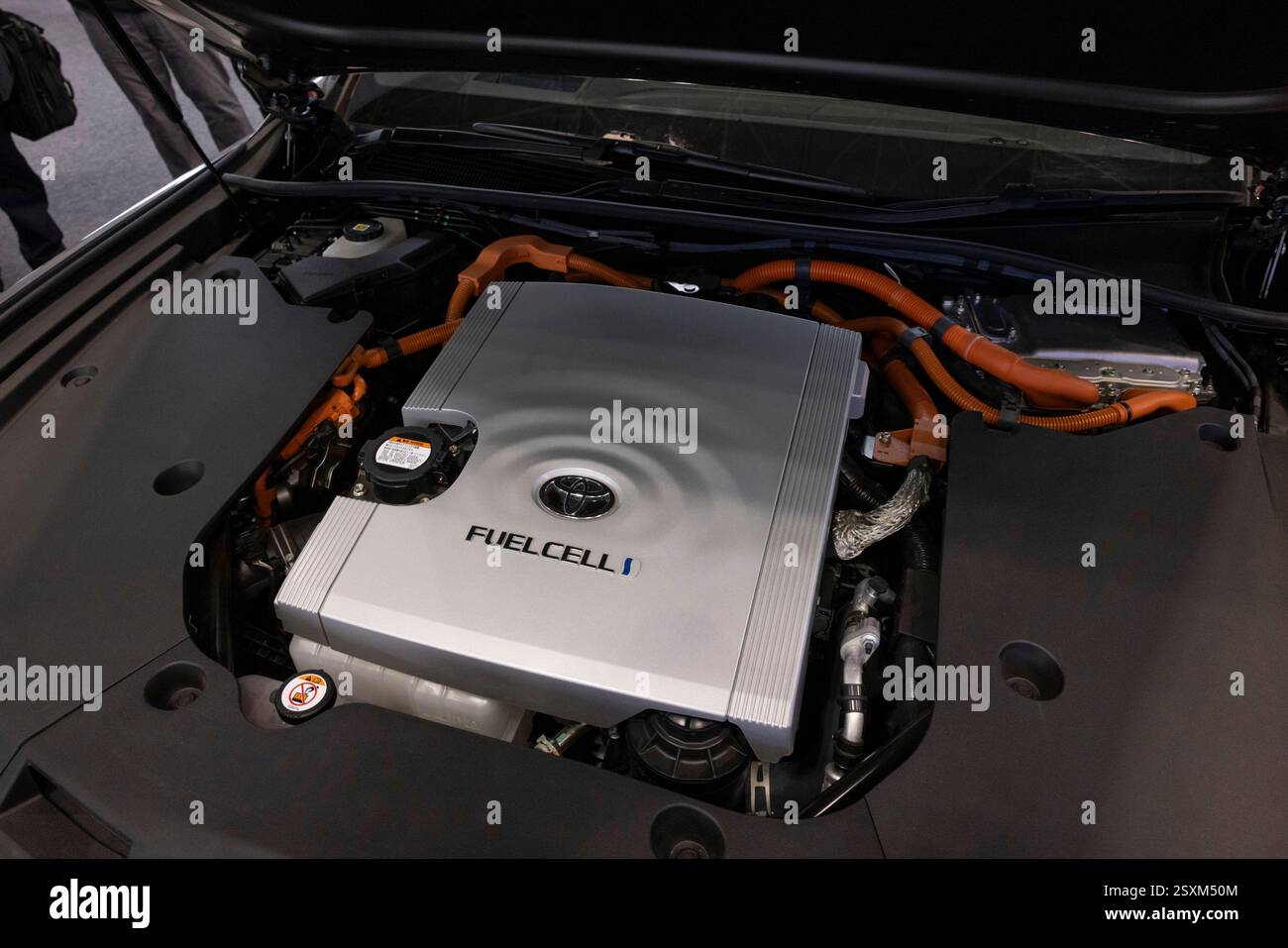 Toyota Fuel Cell on display inside a FCEV at Smart Energy Week 2025 in ...