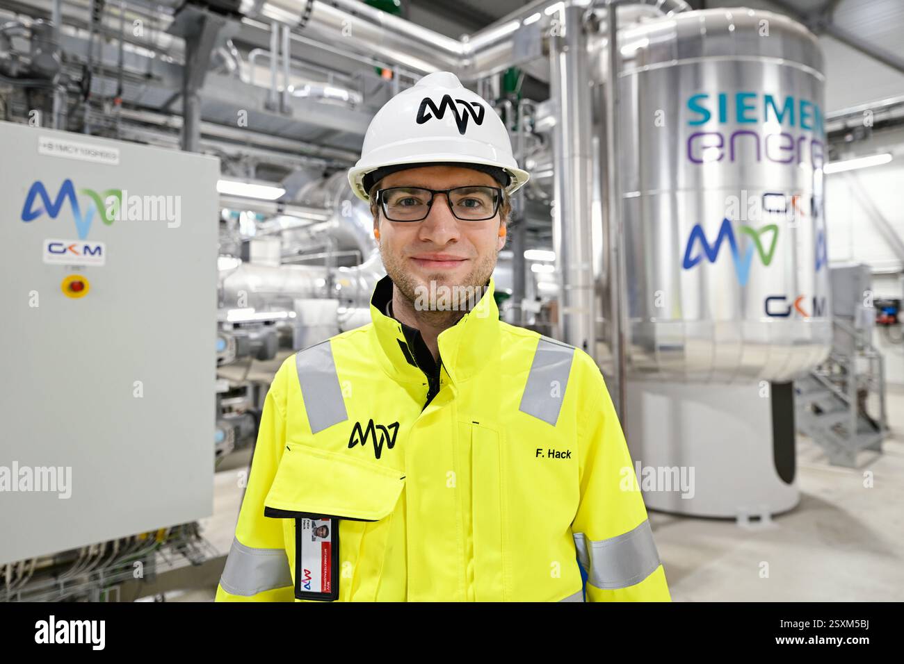 Mannheim, Germany. 25th Feb, 2025. Felix Hack, project manager of the ...