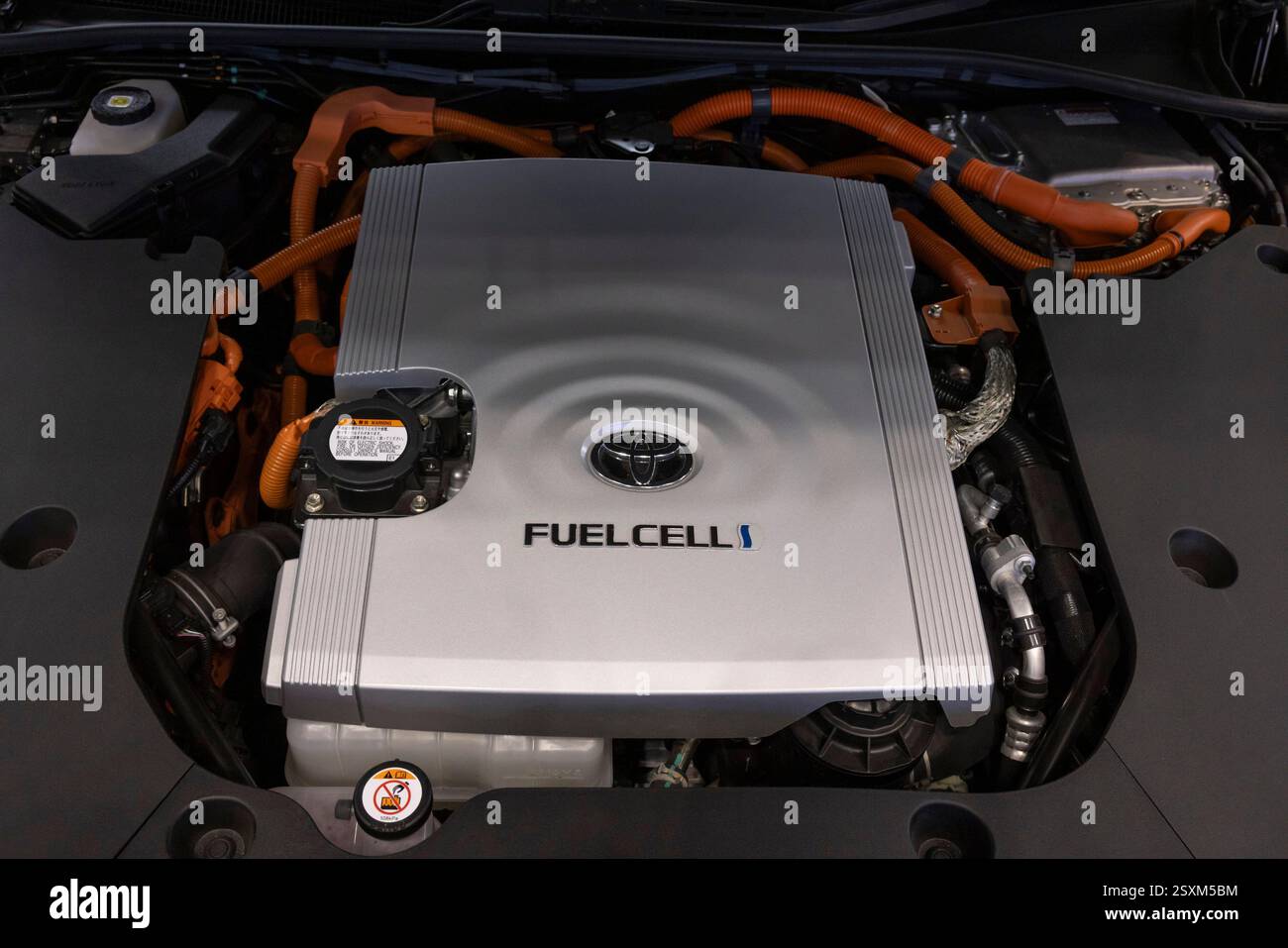 Toyota Fuel Cell on display inside a FCEV at Smart Energy Week 2025 in ...