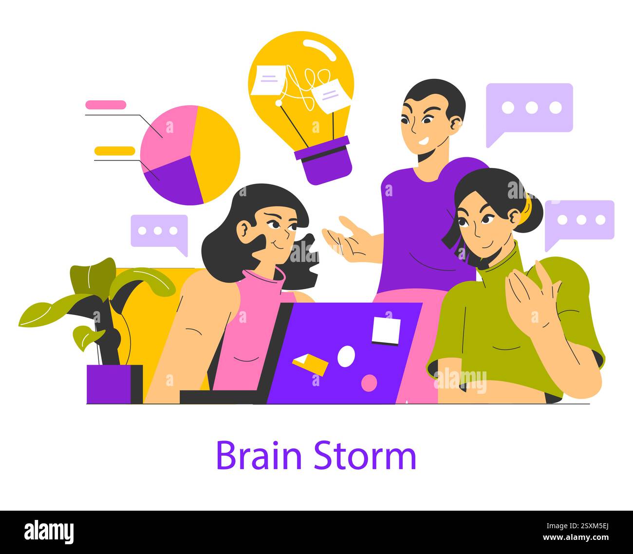 Brainstorming session with a diverse team sharing ideas and engaging in creative discussions ...