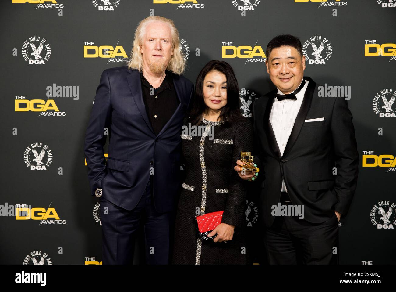 Joey Zhou TV host and founder of Los Angeles Beverly Arts (LABA), Karen ...