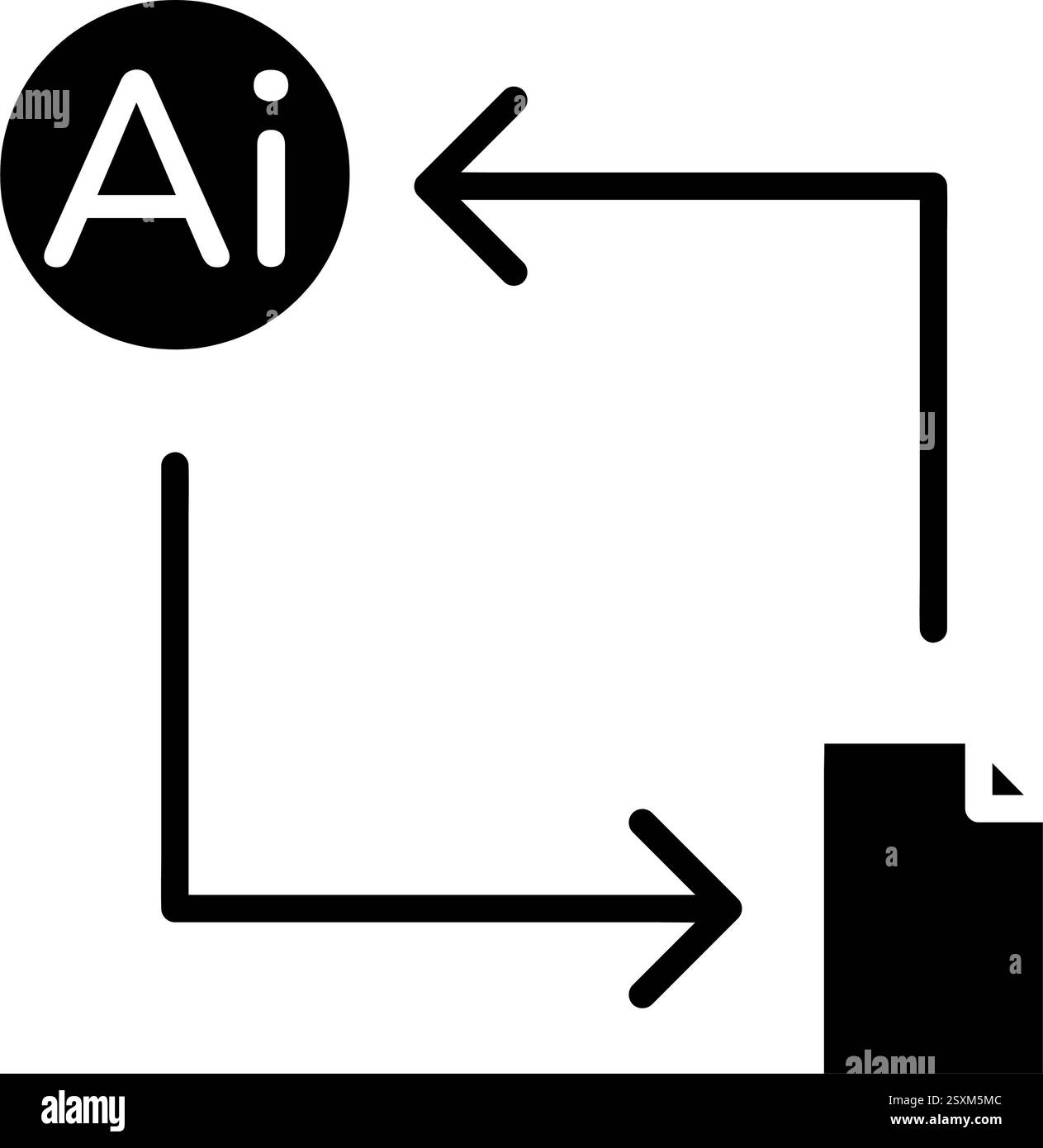 Generative AI flow diagram icon Stock Vector Image & Art - Alamy