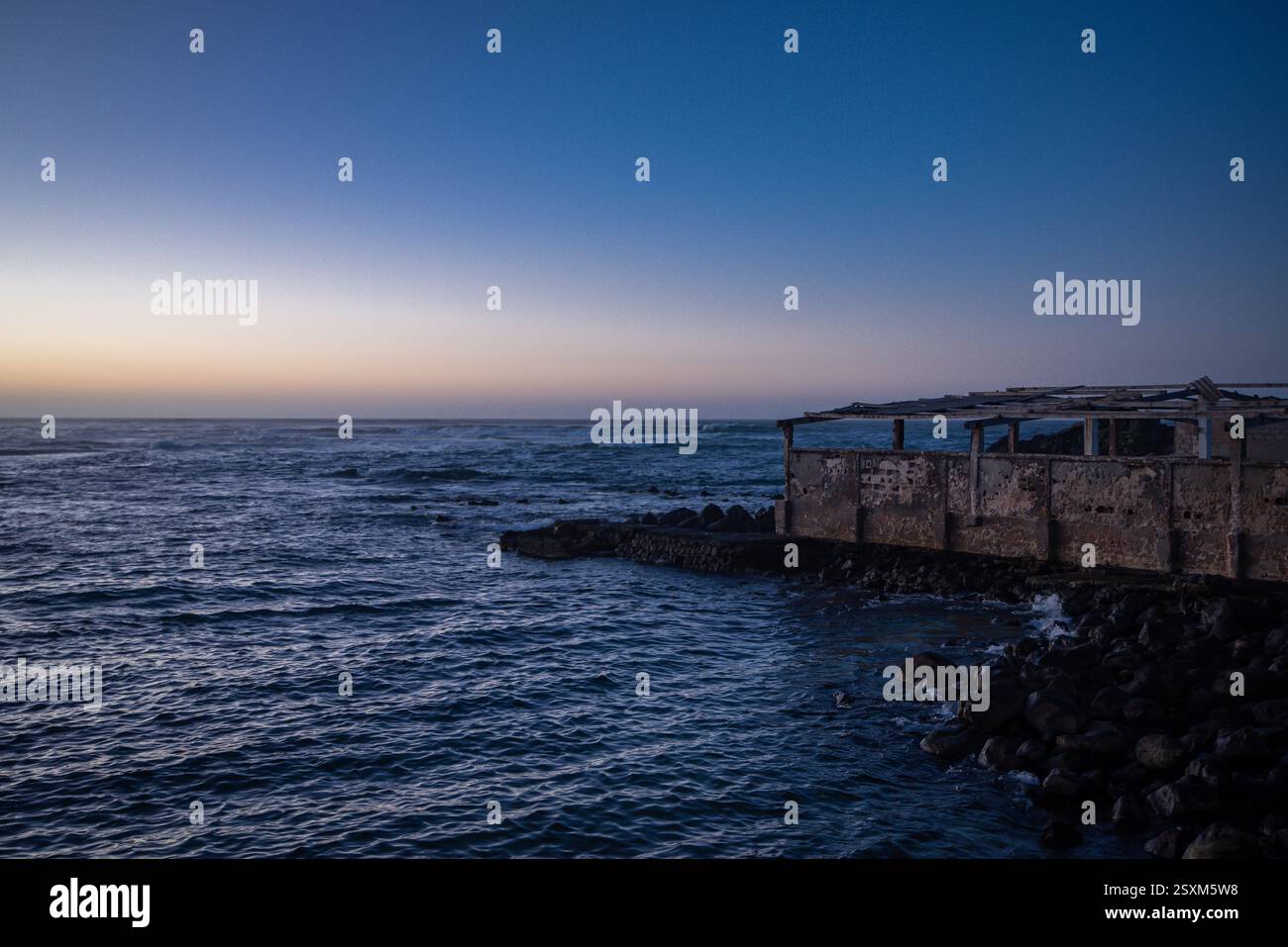Sunset on February 21, 2025 at Pointe des Almadies in Dakar, Senegal ...