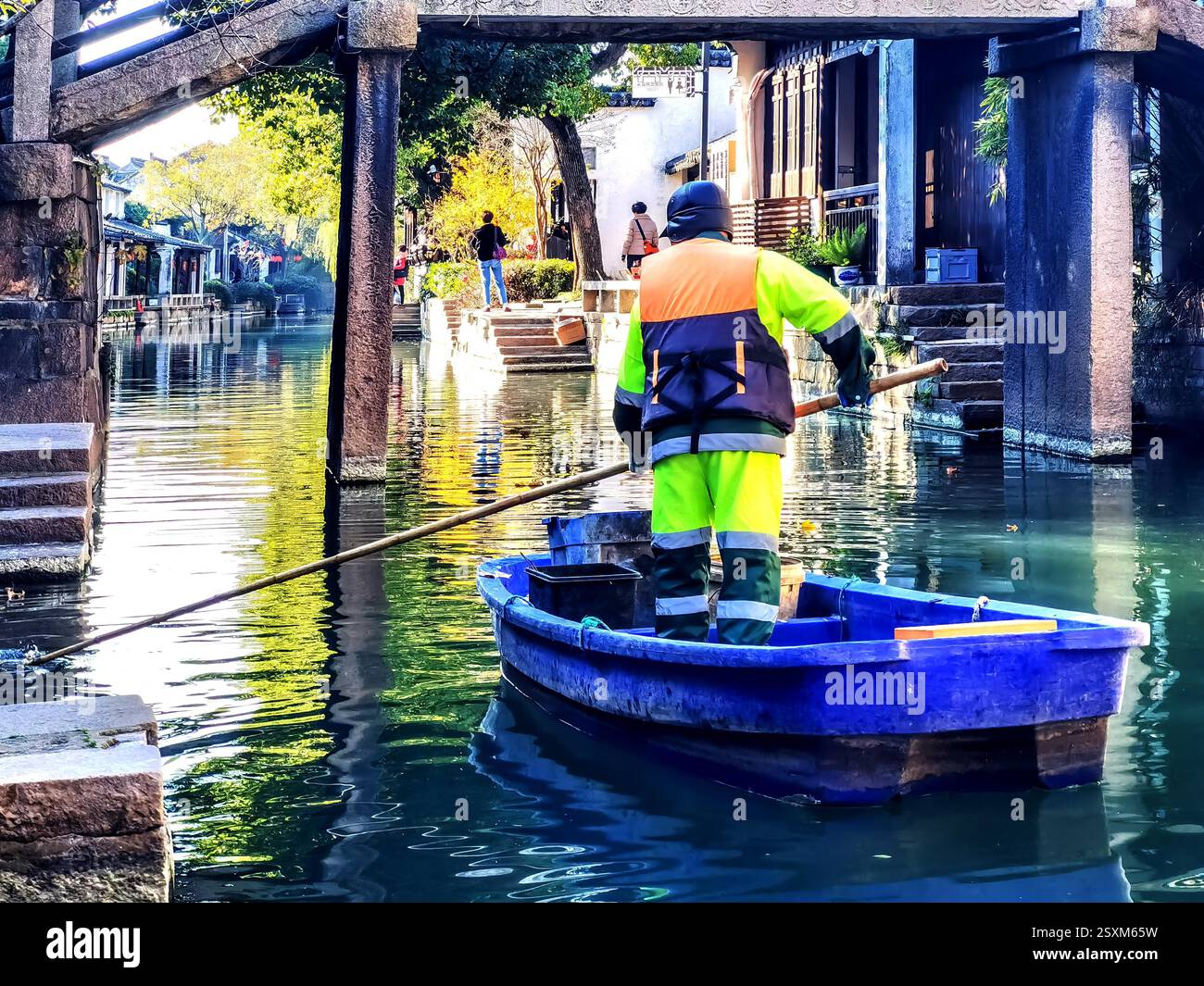 A visit to Lili Ancient Town in Wujiang District, Suzhou City, east ...