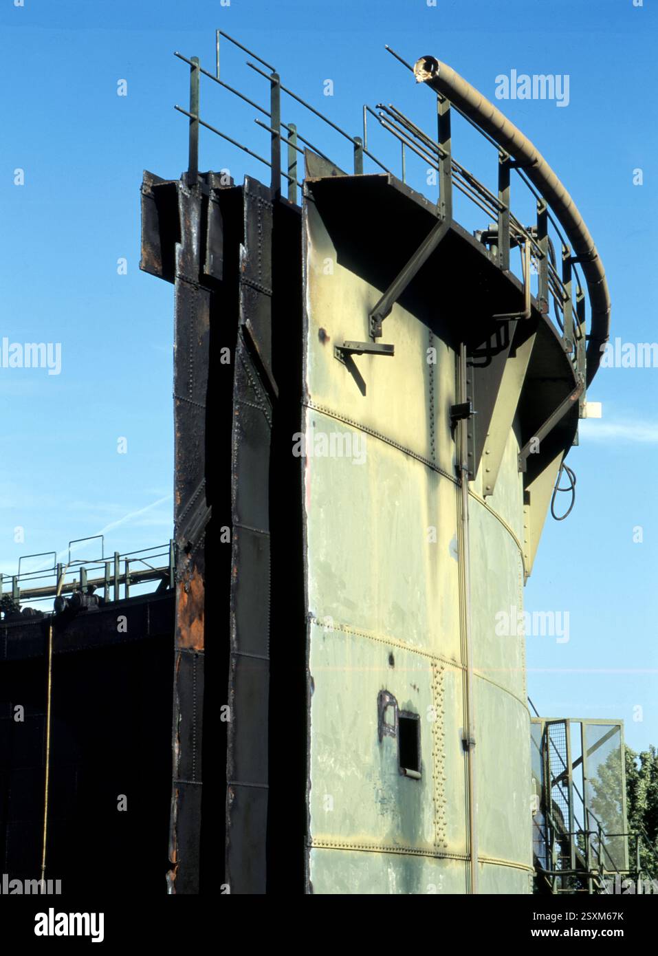 Demolition of the gas works site and gasometer at New Inn, near ...