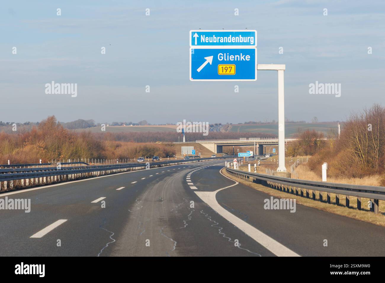 22.02.2025: Autobahn A20 Auffahrt und Abfahrt Glienke und ...