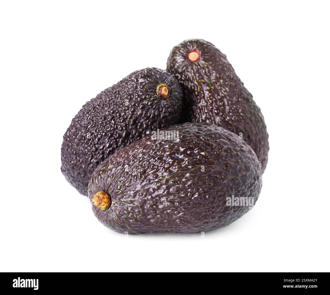 Three whole ripe avocados isolated on white Stock Photo - Alamy