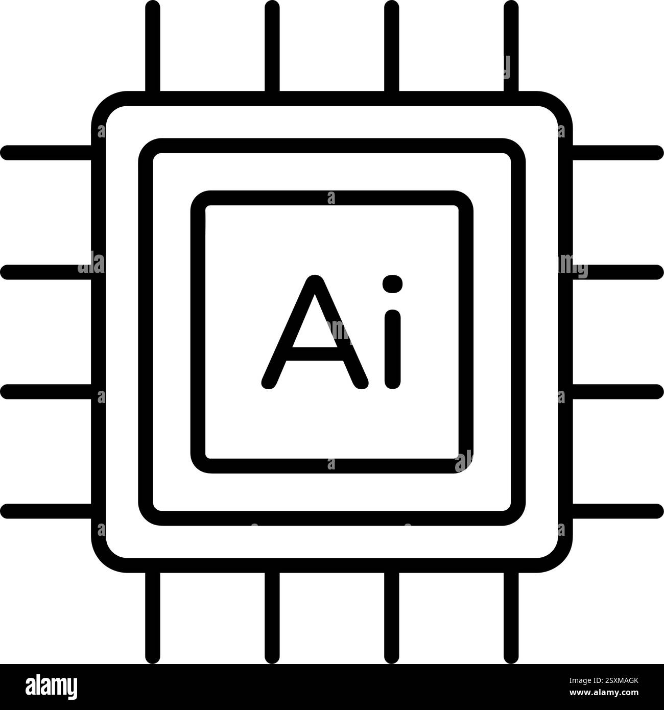 Generative AI microchip icon Stock Vector Image & Art - Alamy