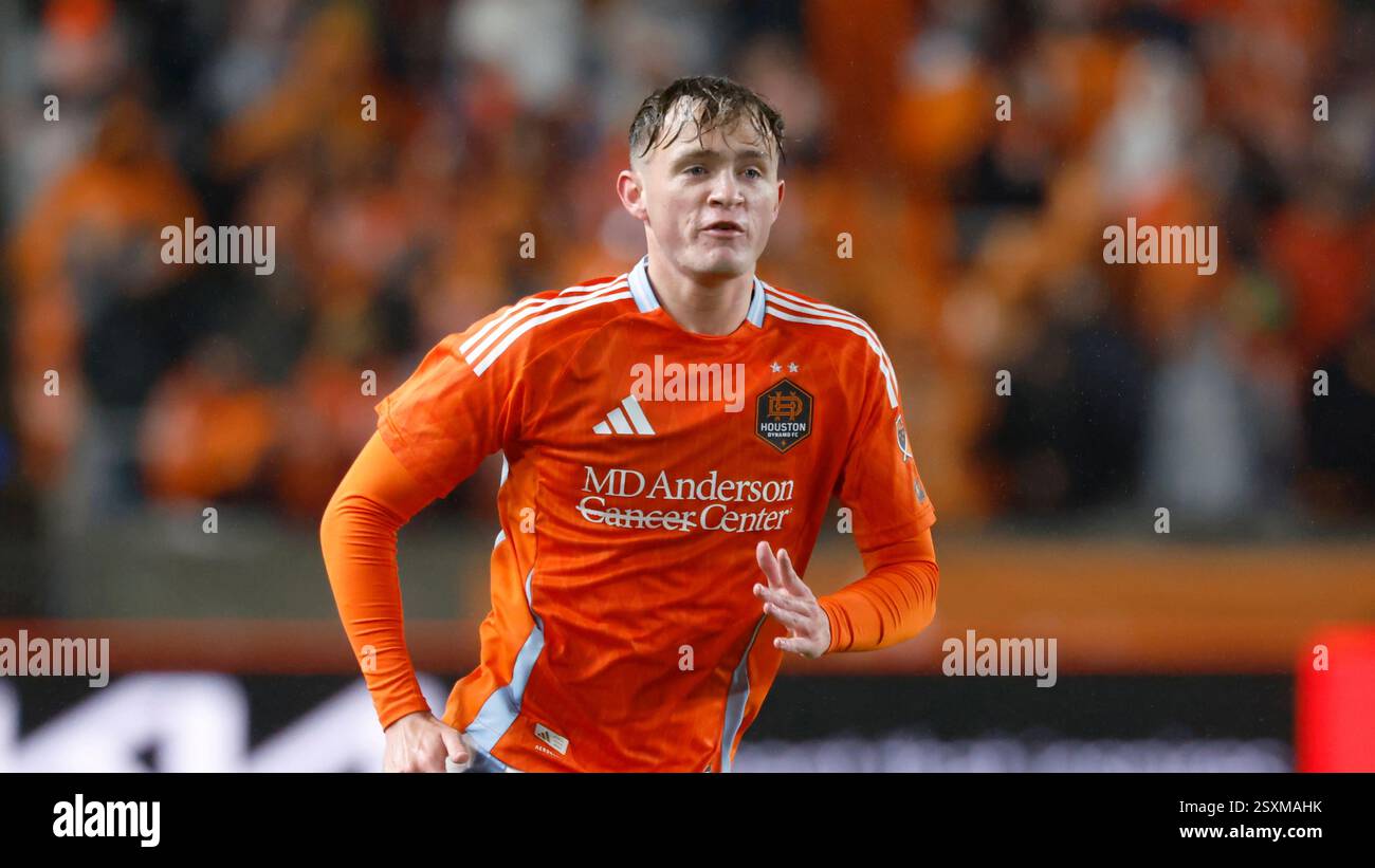 Houston Dynamo midfielder Jack McGlynn (21) during an MLS soccer match ...