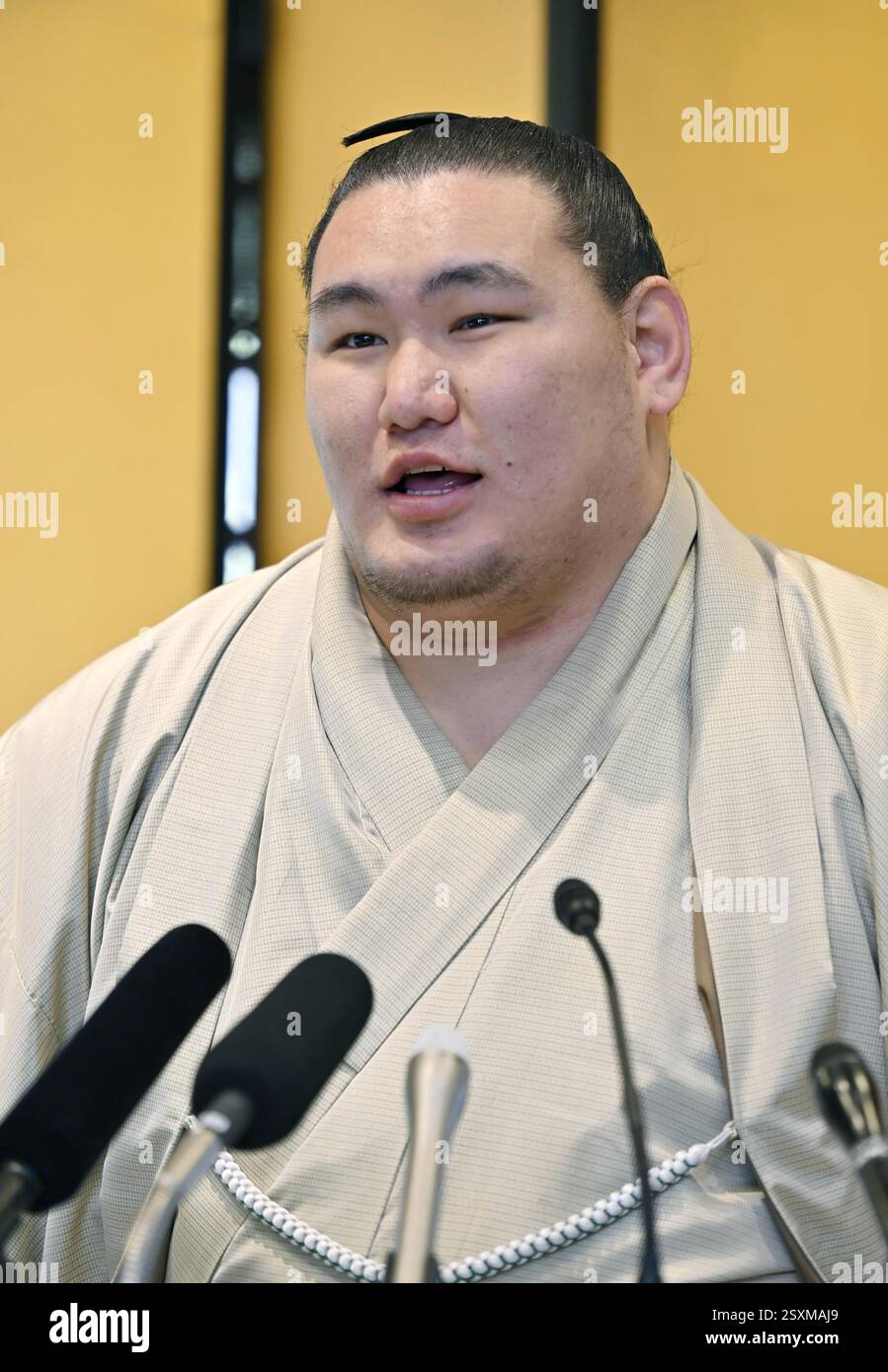 Hoshoryu, who was promoted to sumo's highest rank of yokozuna in ...