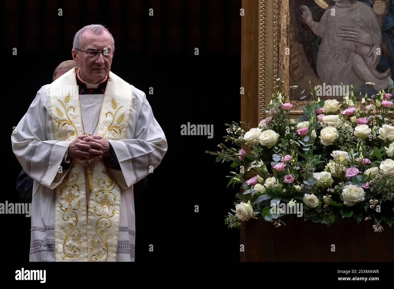 Vatican City, Vatican, 24 February 2025. Cardinal Pietro Parolin ...