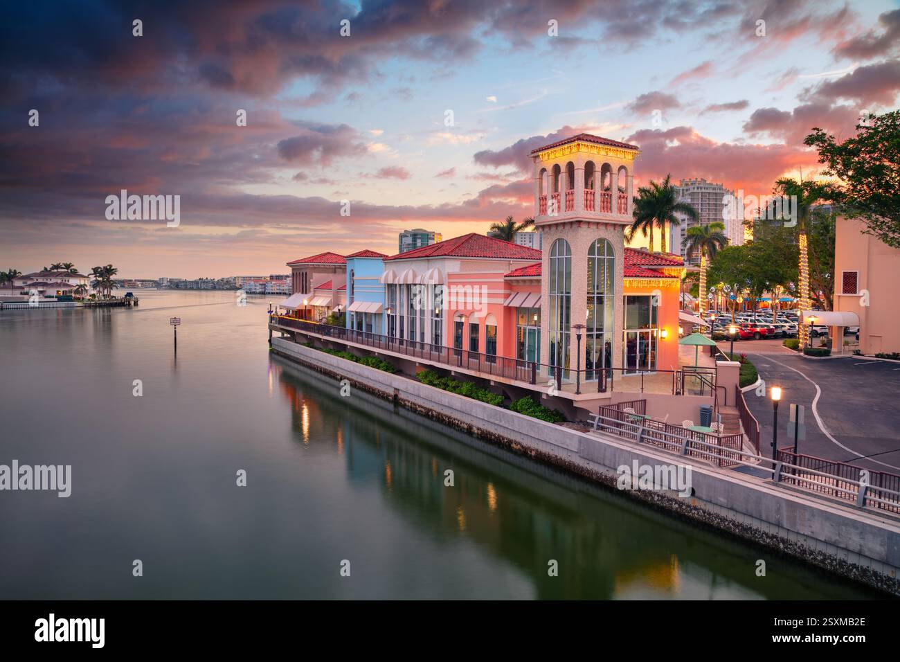 Naples, Florida, USA. Cityscape image of Naples, Florida with ...
