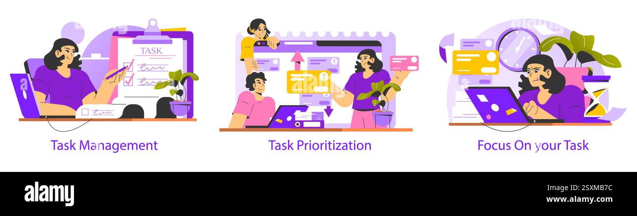 Taskmanagement Cut Out Stock Images & Pictures - Alamy