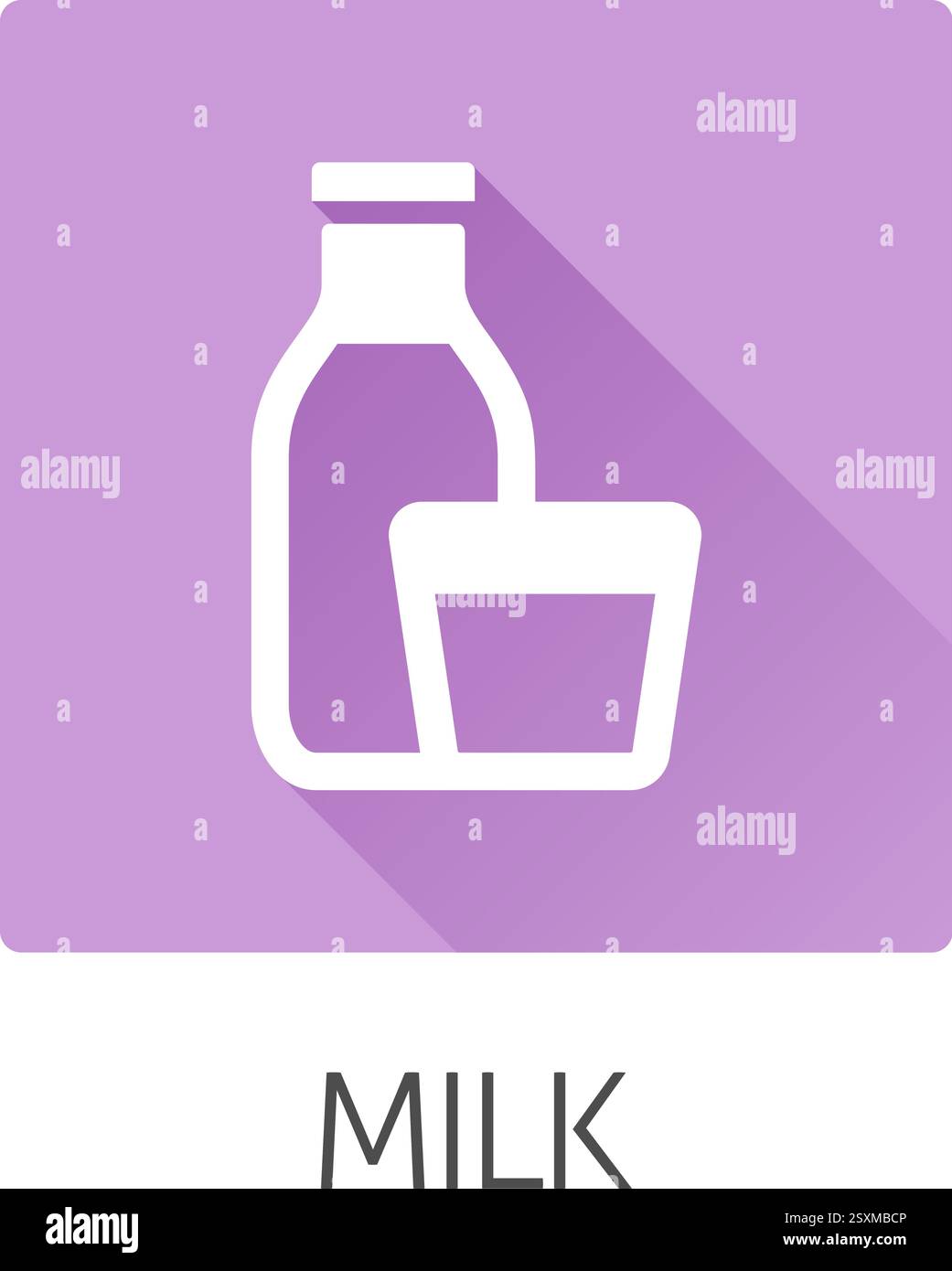 Milk Dairy Lactose Bottle Glass Food Allergy Icon Stock Vector Image ...
