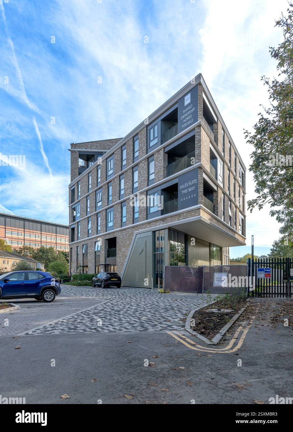 Dramatic new triangular apartment block in a corner plot between the ...