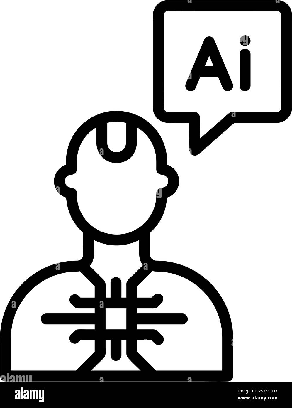 AI education anatomy icon Stock Vector Image & Art - Alamy