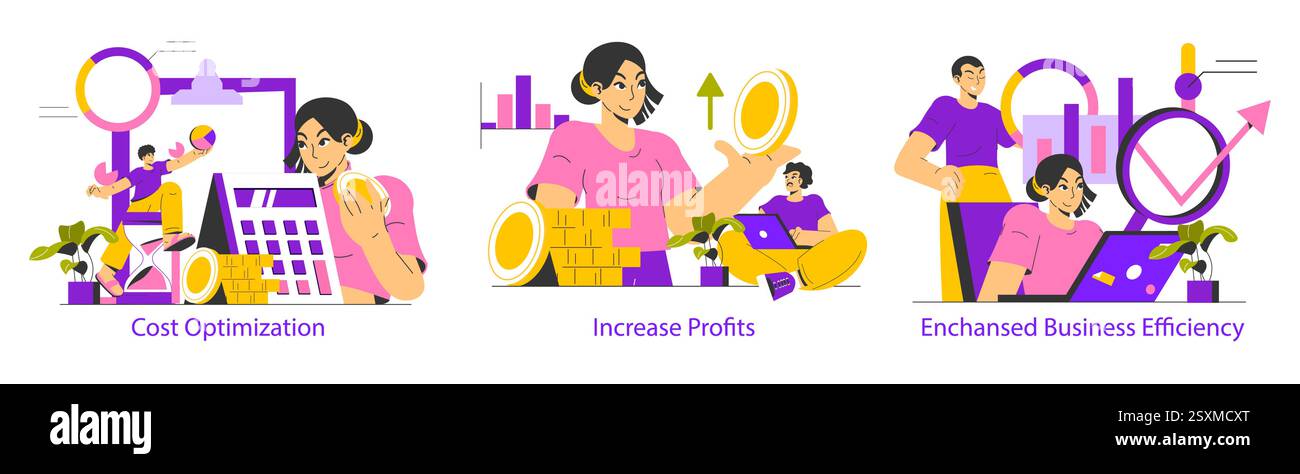 Business Process Scaling illustration. This artwork illustrates ... Business Process Scaling illustration. This artwork illustrates ...