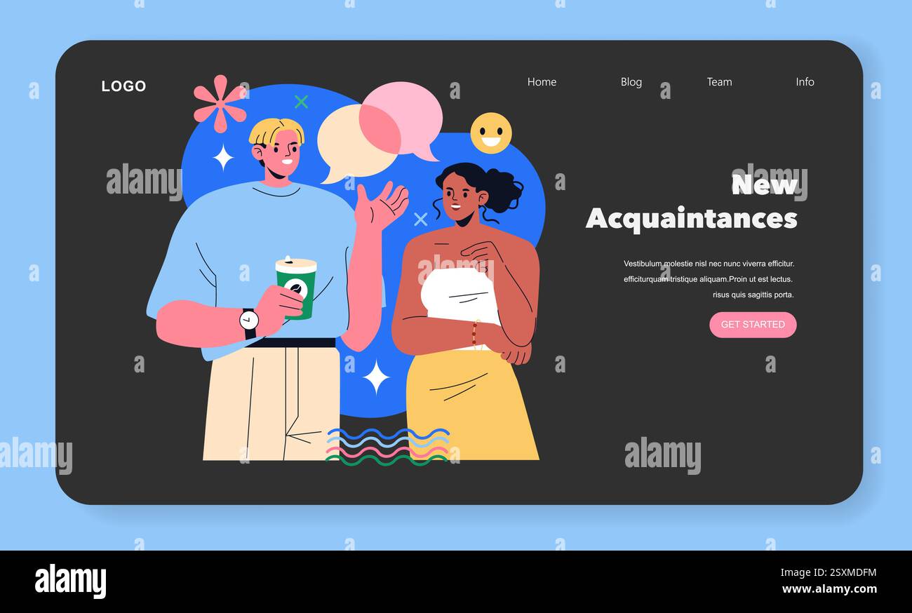 New acquaintances enjoying a social gathering filled with conversation ...